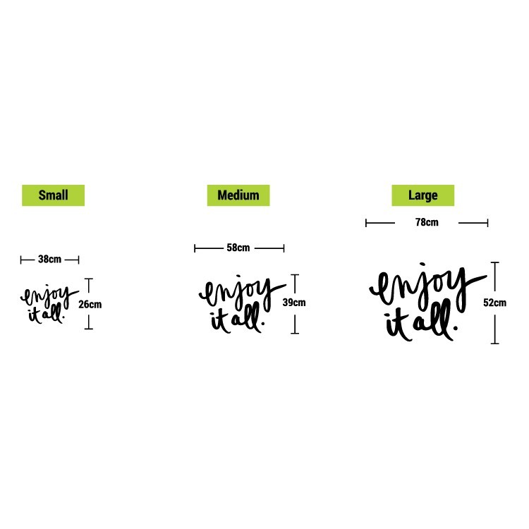 Enjoy it all - Αυτοκόλλητα ψυγείου Mini Fridge Sticker