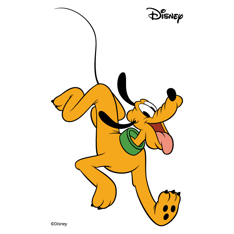 Happy Pluto - Αυτοκόλλητα τοίχου Disney