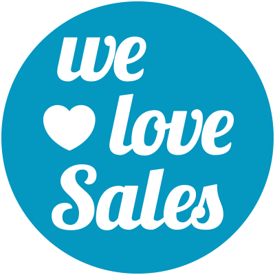 We love sales - Αυτοκόλλητα βιτρίνας Εκπτωτικά