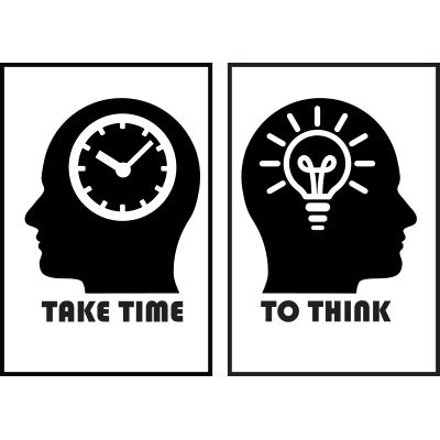 Take time to think - Stickers Laptop από 10€ | houseart.gr
