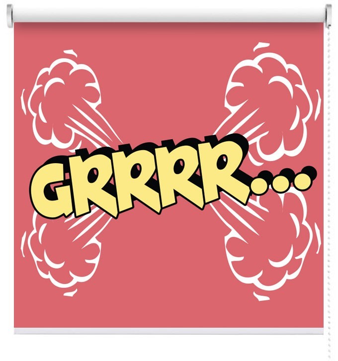 Grrrrr - Ρολοκουρτίνες - ρόλερ σκίασης με θέματα από κόμικς | houseart.gr