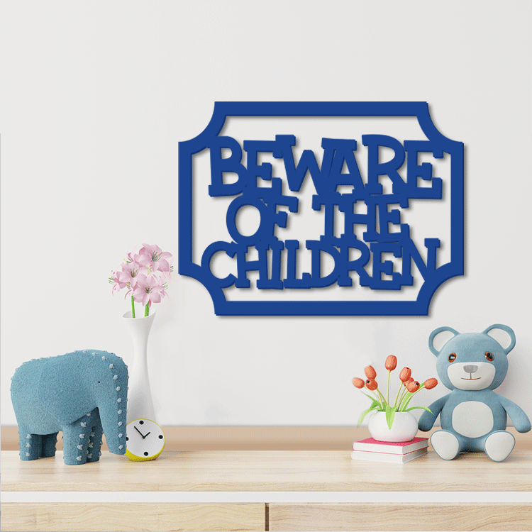 Beware Of The Children - 3D ΣΧΕΔΙΑ Λέξεις - Φράσεις Παιδικά