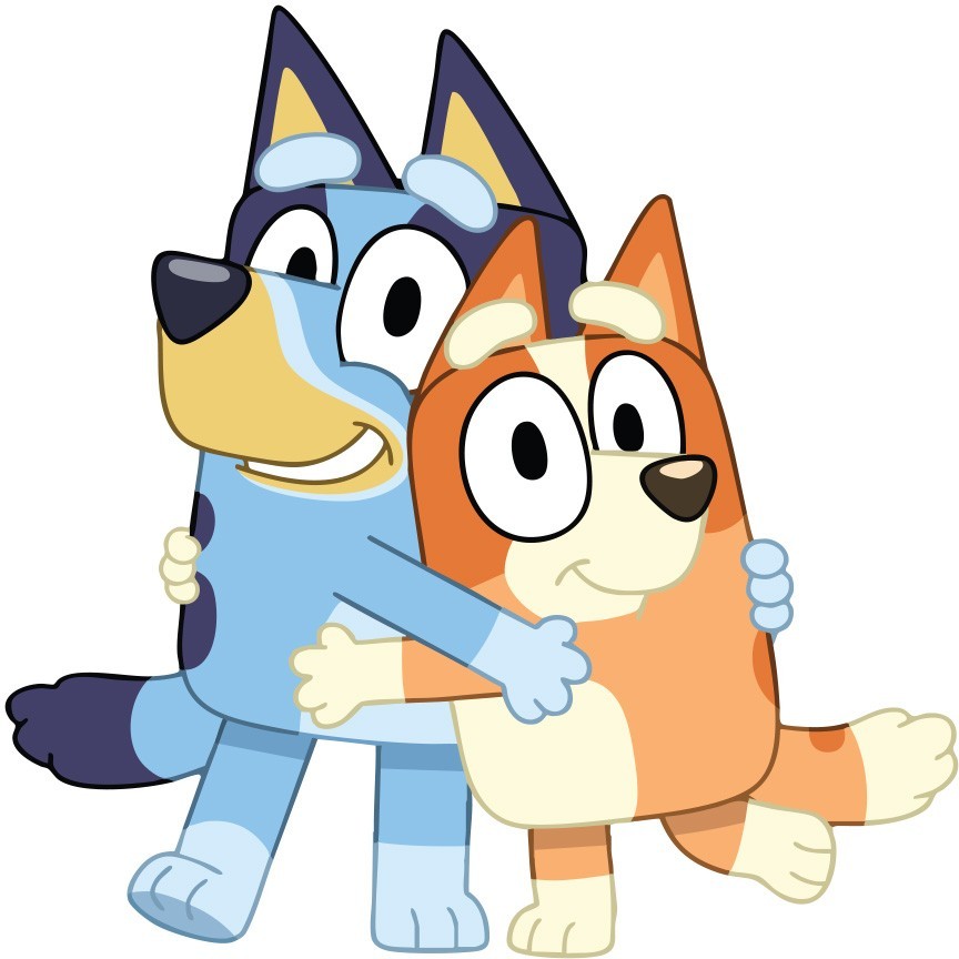 Bluey and Bingo - Αυτοκόλλητα τοίχου Παιδικά