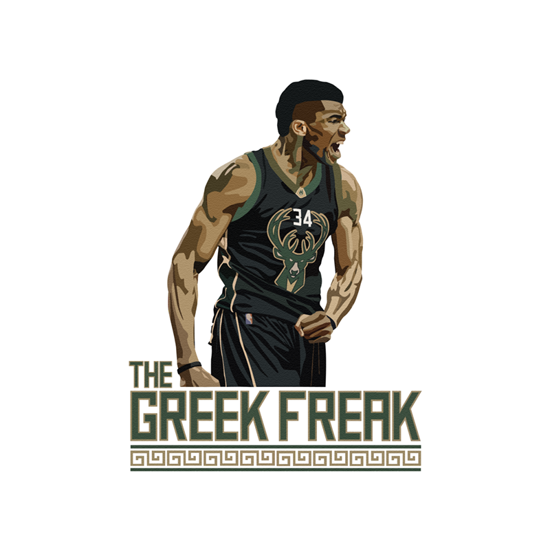The Greek Freak - Αυτοκόλλητα τοίχου Φιγούρες