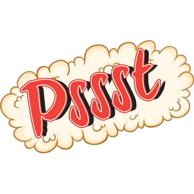 Pssst - Αυτοκόλλητα τοίχου Κόμικς