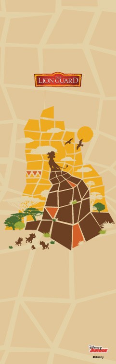 Lion Guard Map - Disney Η Φρουρά των Λιονταριών Κρεμάστρες - καλόγεροι