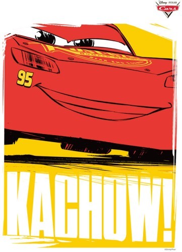 Kachow, McQueen - Αυτοκόλλητα Ντουλάπας - Disney