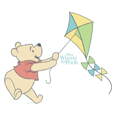 Ένας χαρταετός με τον winnie the pooh! - Αυτοκόλλητα Τοίχου - Disney