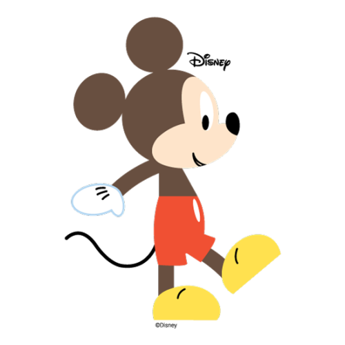 Mickey Mouse walks - Αυτοκόλλητα Τοίχου - Disney