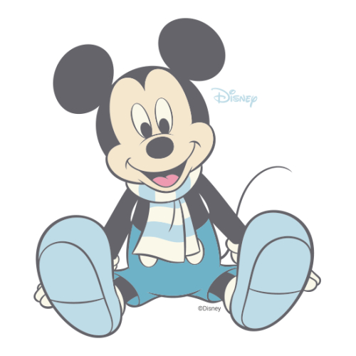 Blue Mickey Mouse - Αυτοκόλλητα Τοίχου - Disney