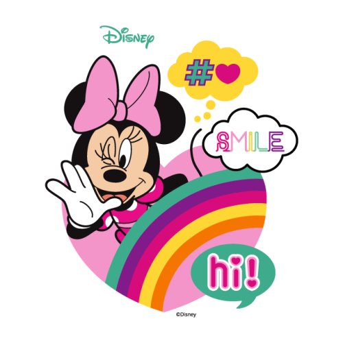 Smile! Hi, Minnie Mouse - Αυτοκόλλητα Τοίχου - Disney