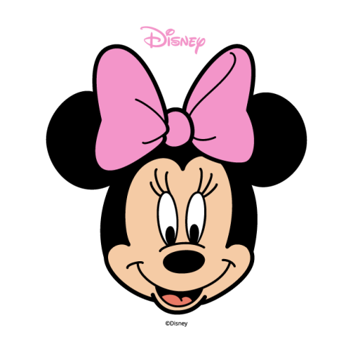 Minnie Mouse, face - Αυτοκόλλητα Τοίχου - Disney