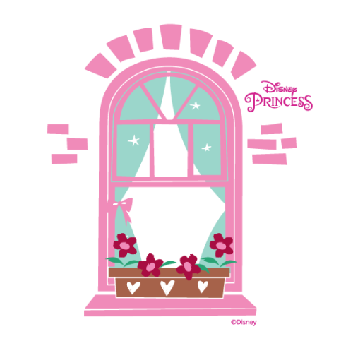 Window, Princess - Αυτοκόλλητα Τοίχου - Disney