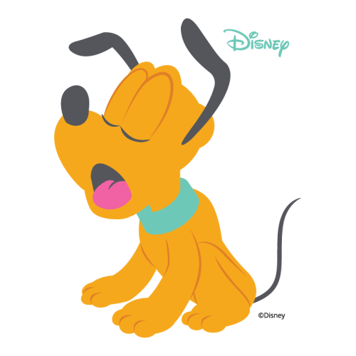 Sleepy Pluto - Αυτοκόλλητα Τοίχου - Disney