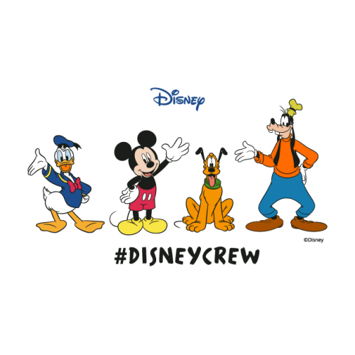 Disney crew! Mickey Mouse & friends - Αυτοκόλλητα Τοίχου - Disney