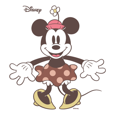 Vintage Minnie Mouse!! - Αυτοκόλλητα Τοίχου - Disney