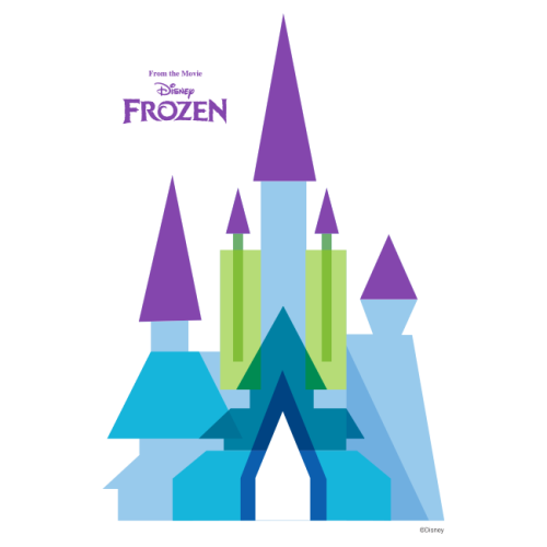 Castle of Frozen - Αυτοκόλλητα Τοίχου - Disney